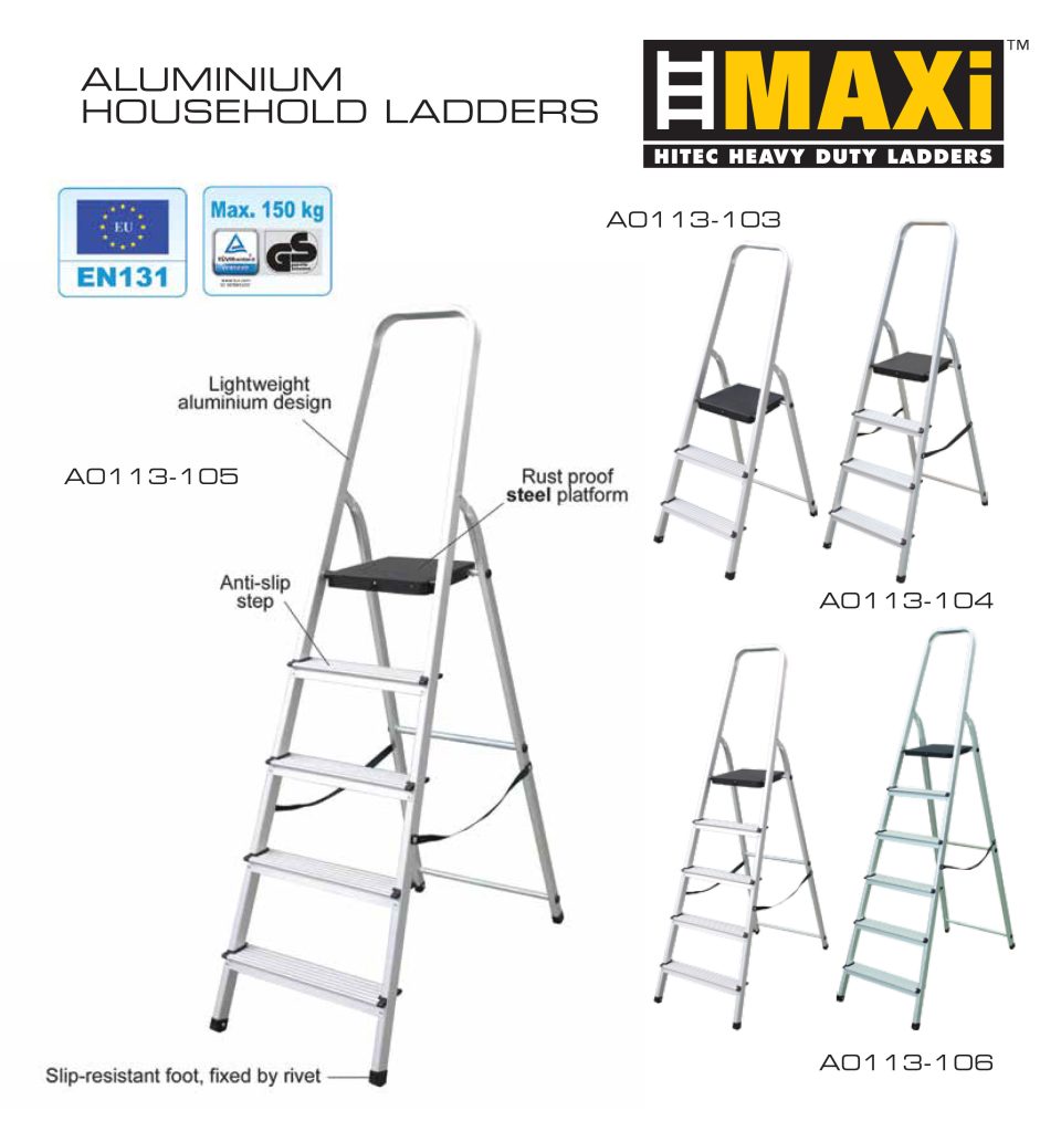 Platform Ladders – Maxi Ladders | Hitech Heavy Duty Ladders