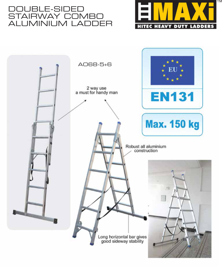 Combination Ladders – Maxi Ladders | Hitech Heavy Duty Ladders