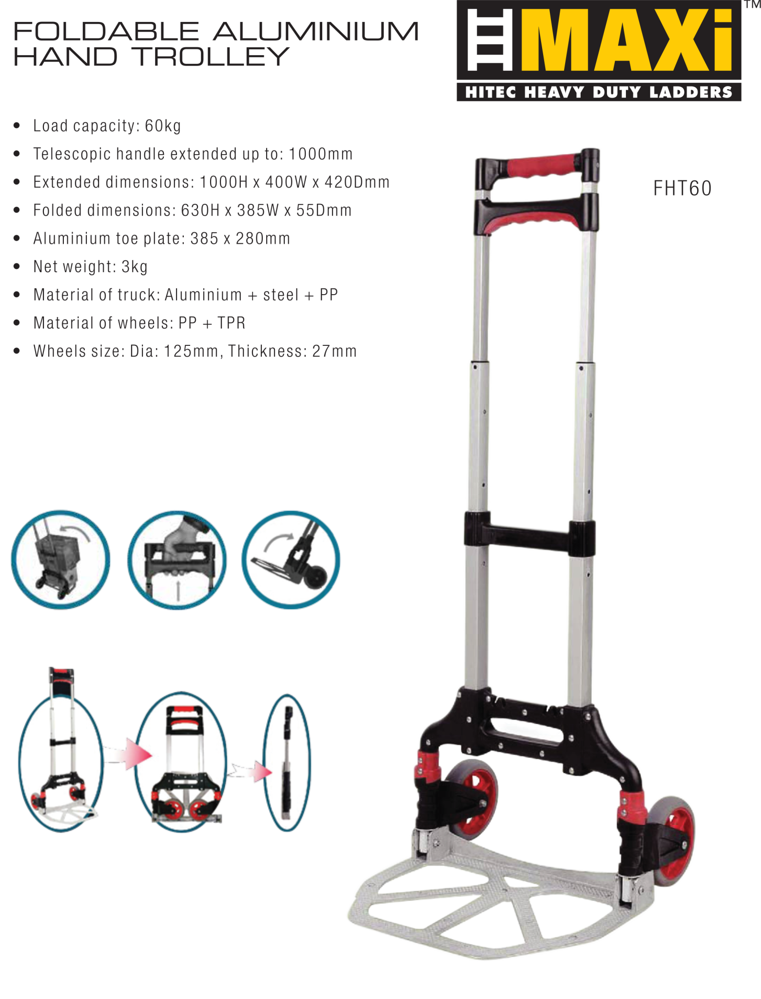 Trolleys – Maxi Ladders | Hitech Heavy Duty Ladders