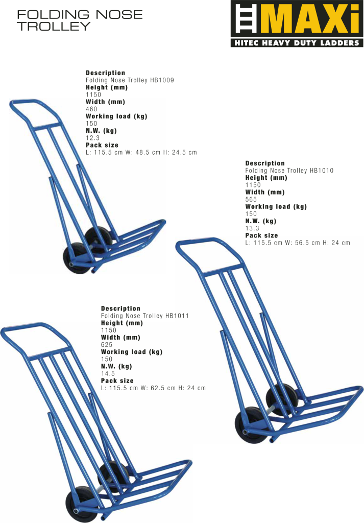 Trolleys – Maxi Ladders | Hitech Heavy Duty Ladders