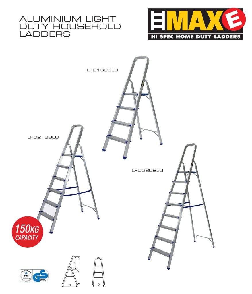 Platform Ladders – Maxi Ladders | Hitech Heavy Duty Ladders