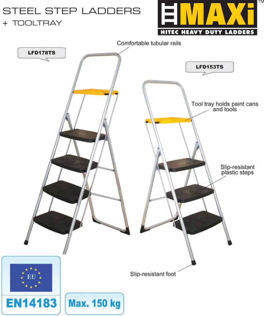 Household Ladders – Maxi Ladders | Hitech Heavy Duty Ladders