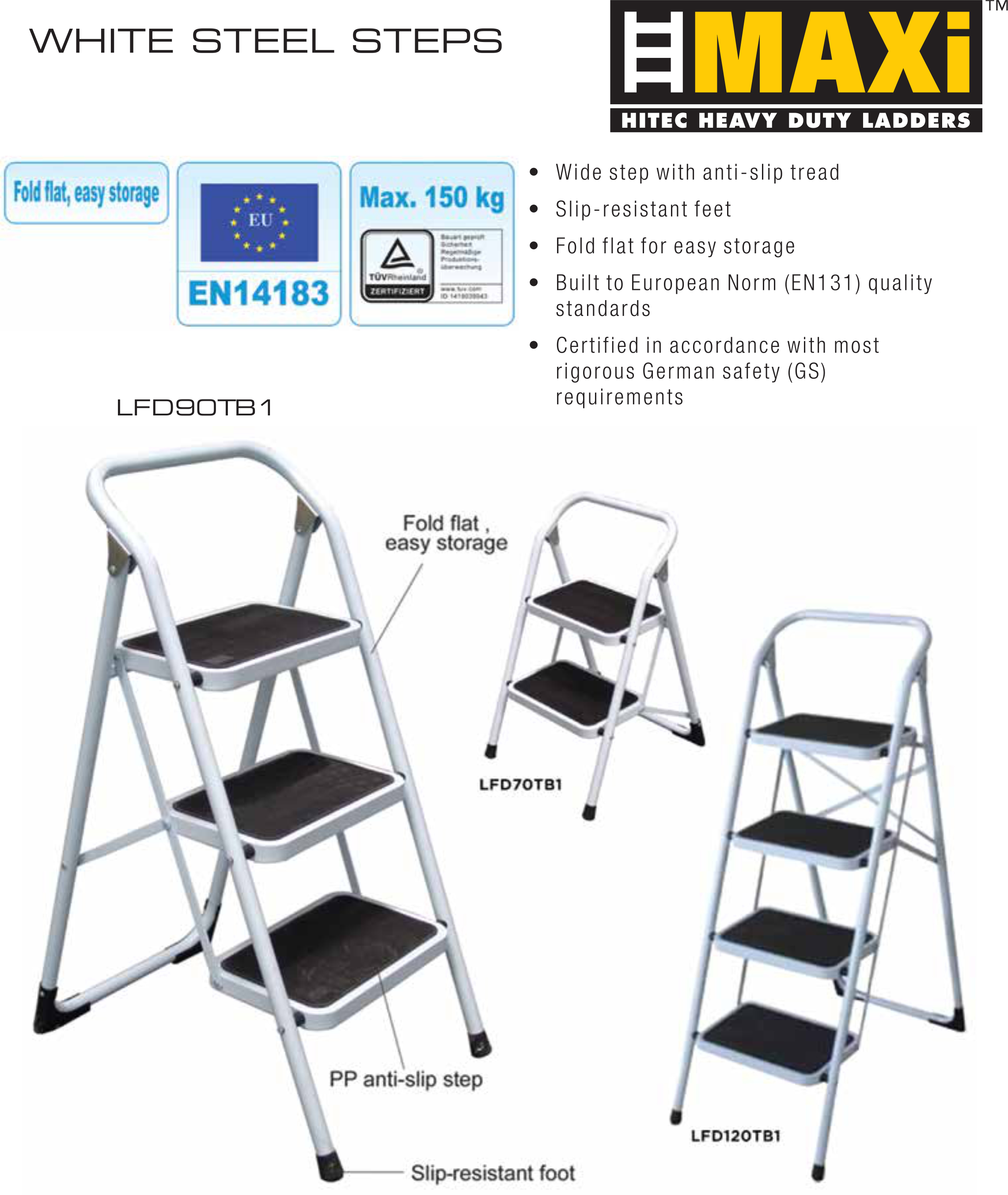 Household Ladders – Maxi Ladders | Hitech Heavy Duty Ladders